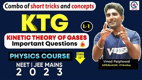 Kinetic Theory Of Gases Ktg L1full Physics Course Neetjee 2023 U