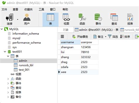 使用navicat for mysql图形界面操作数据库使用node js操作数据库写接口 rachelch 博客园