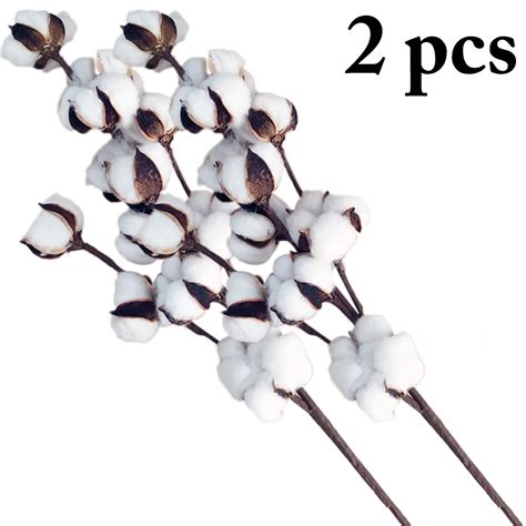 12 голова капок ветви искусственные растения из натурального хлопка ветки ваза для помещений