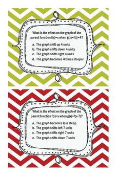 Linear Transformations Task Cards By Math Minds TPT
