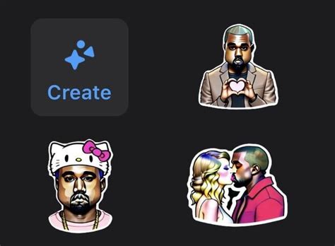 Ai Generated Whatsapp Stickers I Made R Kanye