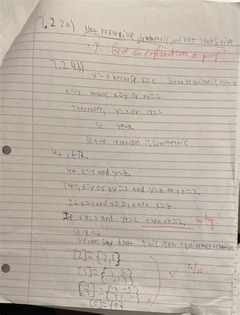 Solved 4 For Each Of The Following Prove That The Relation