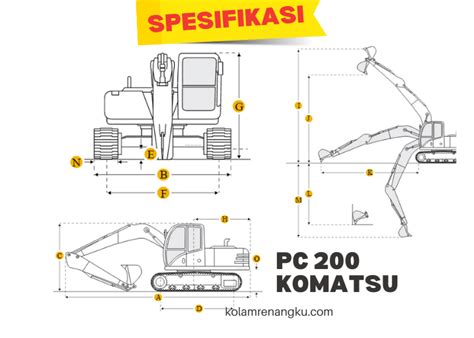 Pc 200 Komatsu Excavator Spesifikasi Fitur Unggulan Dan Kegunaan