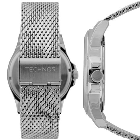 Relógio Technos Masculino Analógico Steel Prata LALS P