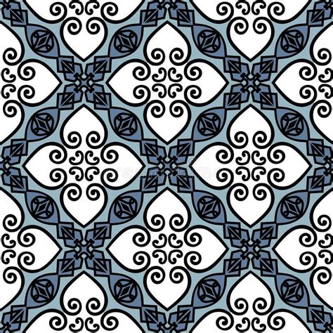 Abstract Floral Seamless Pattern Mosaic Floral Ornamental Background Muslim Ornament In Arab