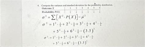 Solved Compute The Variance And Standard Deviation For Chegg