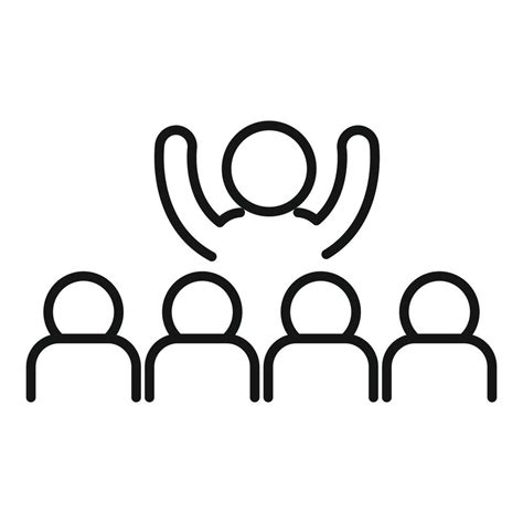 Mentor Training Icon Outline Vector Business Career 15159201 Vector