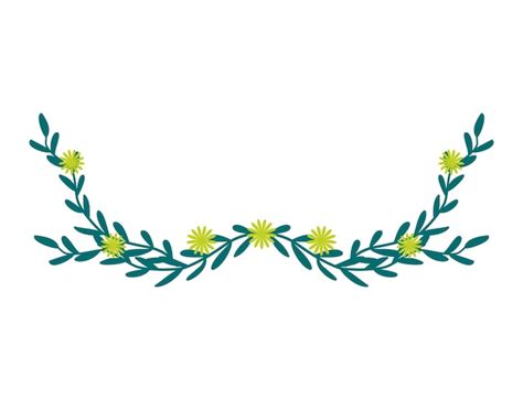 Premium Vector Vector Illustration Of Floral Frame Vignette