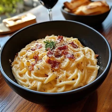 Classic Bacon Carbonara Pasta Quick And Easy