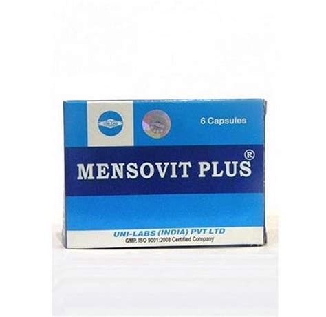 Mensovit Plus Strip Of 6 Capsules Health And Personal Care