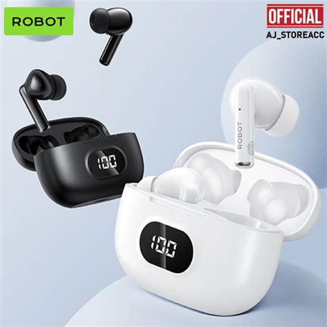 HEADSET BLUETOOTH ROBOT AIRBUDS T70 TWS DEEP BASS DISPLAY AND 36H PLAYTIME Lazada Indonesia