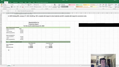 Process Costing Weighted Average Method Cost Accounting Tutorial
