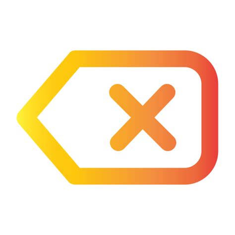 Delete Generic Gradient Outline Icon