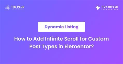 How To Add Infinite Scroll For Custom Post Types In Elementor The Plus Addons For Elementor