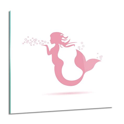 ArtprintCave Obraz na szkle Syrena ryba cień róż x cm ArtPrintCave Sklep EMPIK