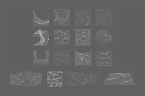 Premium Vector Abstract Grid Illustration Set
