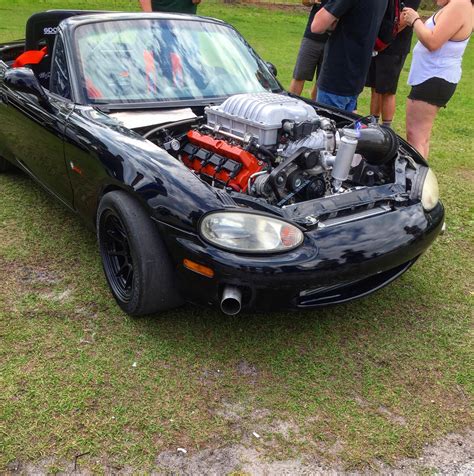 Awd Hellcat Swapped Miata Anyone Taken By Me At Cars And Coffee Lol