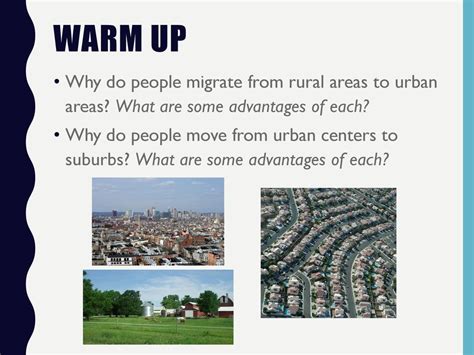 Migration Of Rural People To Urban Areas Similarities And Differences