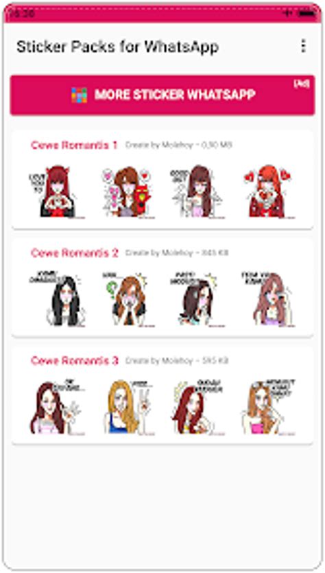 Stiker Cewe Romantis Wasticker For Android Download