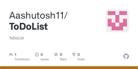 Github Aashutosh11todolist Todolist