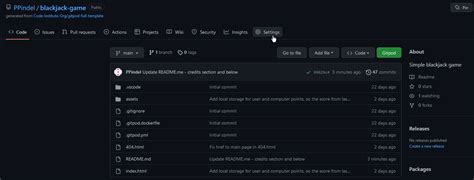 Github Ppindel Blackjack Game Simple Blackjack Game