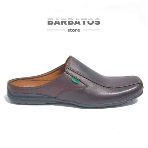 Promo Wolfs Sepatu Sandal Pria Kulit Asli Selop Tutong Bustong Diskon
