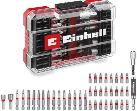 Original Einhell M Case 42 Piece Bit Set 25 Mm Bits 50 Mm Bits Magnetic Holder Socket