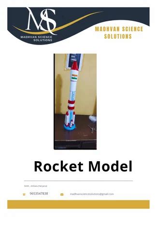 White Isro Rocket Model At ₹ 950 Piece In Ambala Id 2854446252133