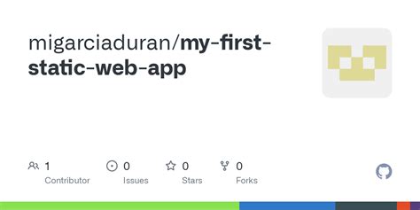 Github Migarciaduran My First Static Web App