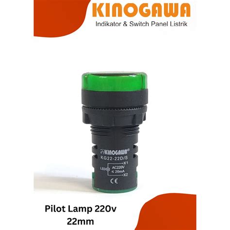 Jual Pilot Lamp 22mm 220v Hijau Lampu Indikator AD22 Shopee Indonesia