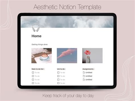 Prototion On Twitter Aesthetic Notion Template 🌷 Notionhq ⏭ Home Page With To Do Lists And 7