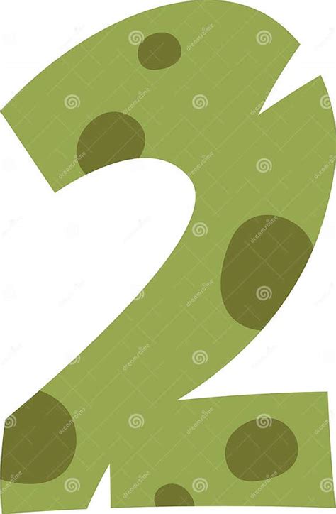 2 Digit Dino Font Stock Vector Illustration Of Cartoon 290748544