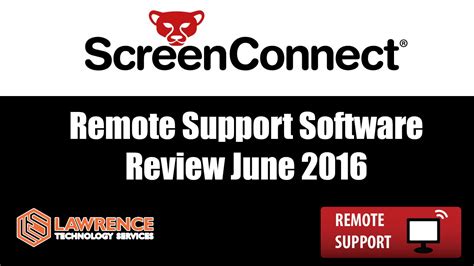 Screenconnect Remote Support Software Review Youtube