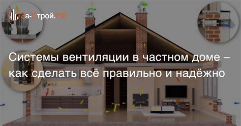 Как сделать самому систему вентиляции в частном доме