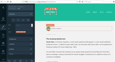 Constructores de páginas Web que utilizan el framework Bootstrap NeoTeo