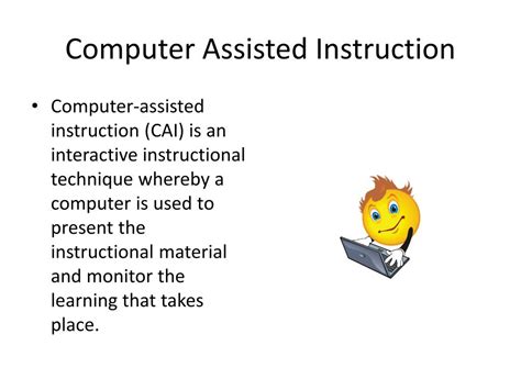 Ppt Computer Assisted Instruction Powerpoint Presentation Free