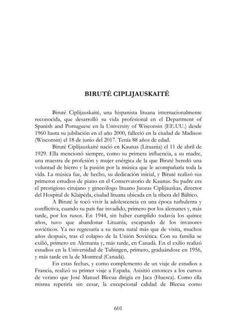 Pdf Biruté Ciplijauskaité