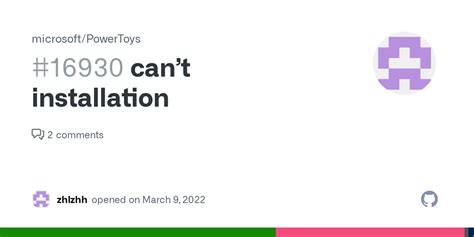 Cant Installation Issue Microsoft PowerToys GitHub