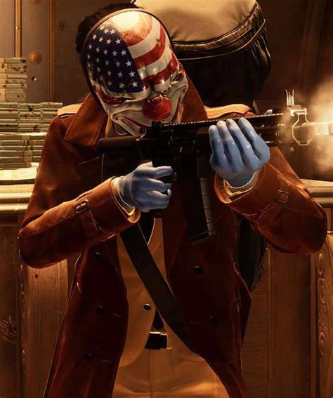 Dallas Nathan Steele Costume Payday 3 Leather Coat