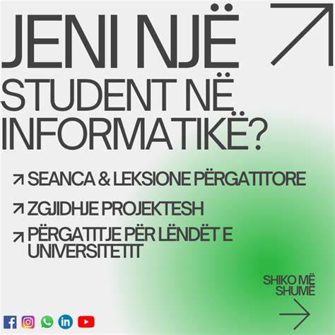 Je Një Student Universiteti Dhe Po Studion Një Nga Degët E Informatikës