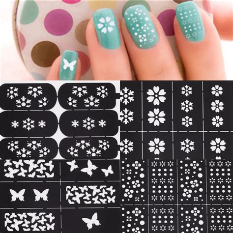 Nail Paint Stencils At Janita Huang Blog
