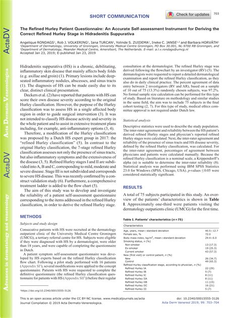 Pdf The Refined Hurley Questionnaire An Accurate Self Assessment Instrument For Deriving The