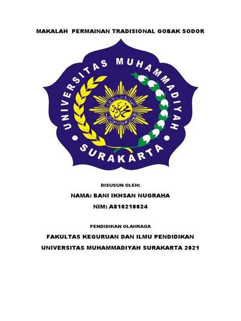 Permainan Tradisional Bani Ikhsan Nugara Nim A810210024 Pdf