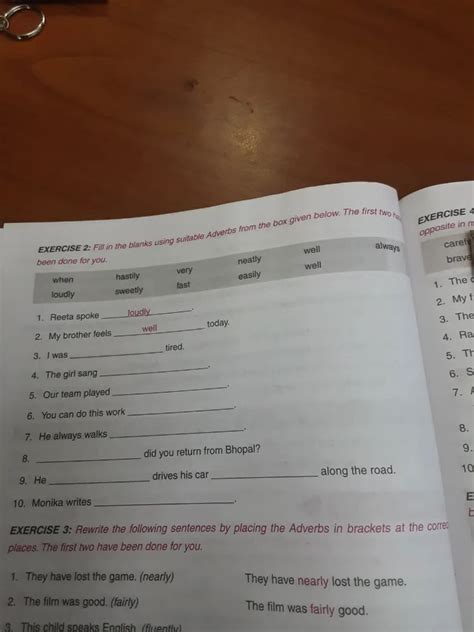 Exercise Fill In The Blanks Using Suitable Studyx
