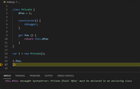 Watching Private Fields Look Bad When Unavailable · Issue 135945