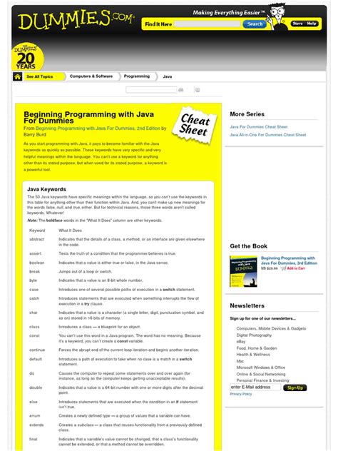 Beginning Programming With Java For Dumm Pdf Class Computer