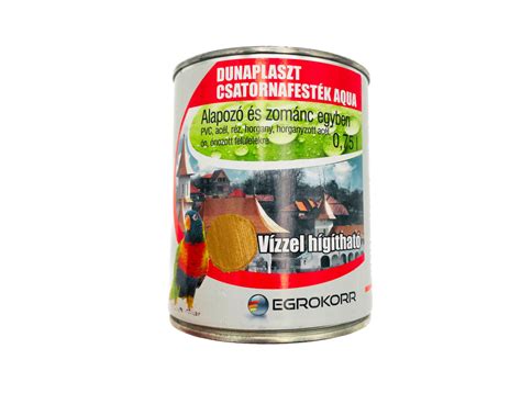 Dunaplaszt aqua csatornafesték 0 75l Bronz 10 140 Ft db