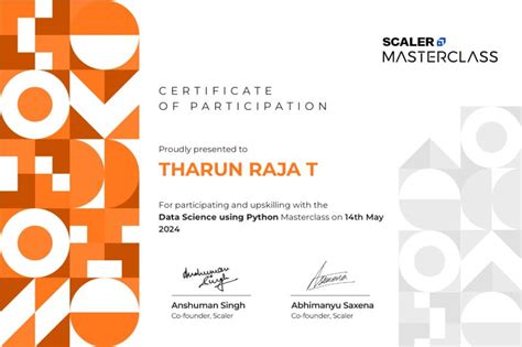 Tharun Raja Thanigaivel On Linkedin Workshop Masterclass Scaler