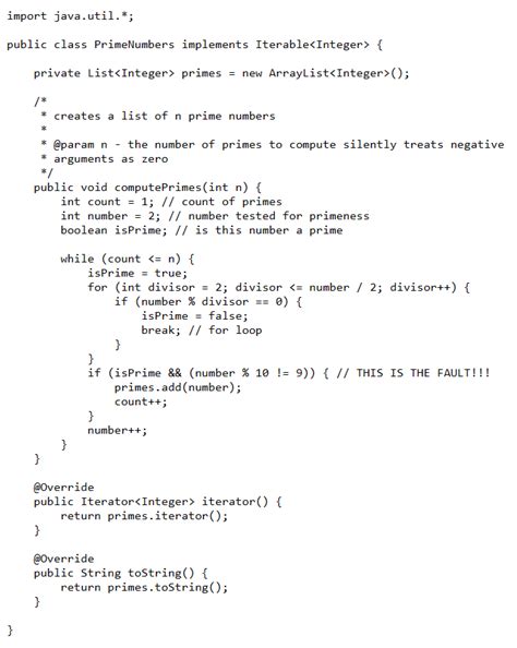 Solved Write A Junit Test That Reveals The Fault For The Chegg