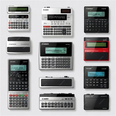 casio vector set white background isolated a high quality premium ai